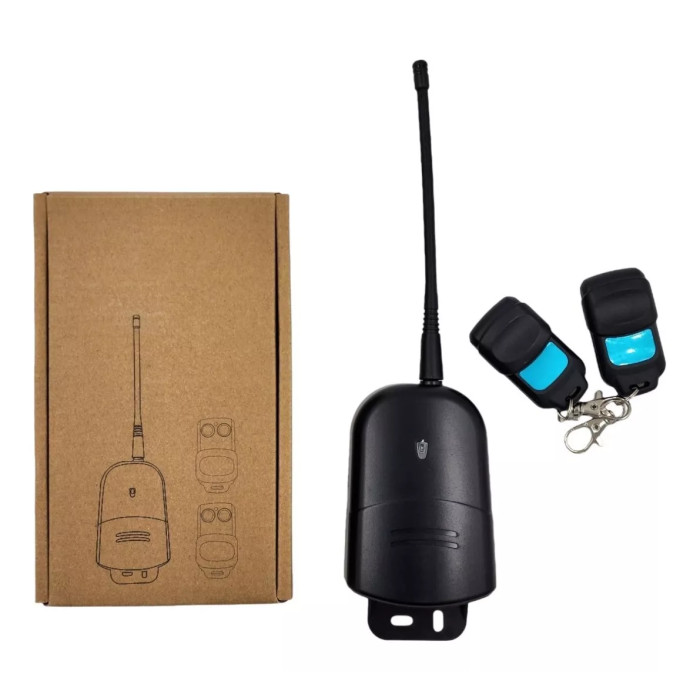 Kit Receptor Universal 433mhz + 2 Controles Compatible Con Varias Marcas